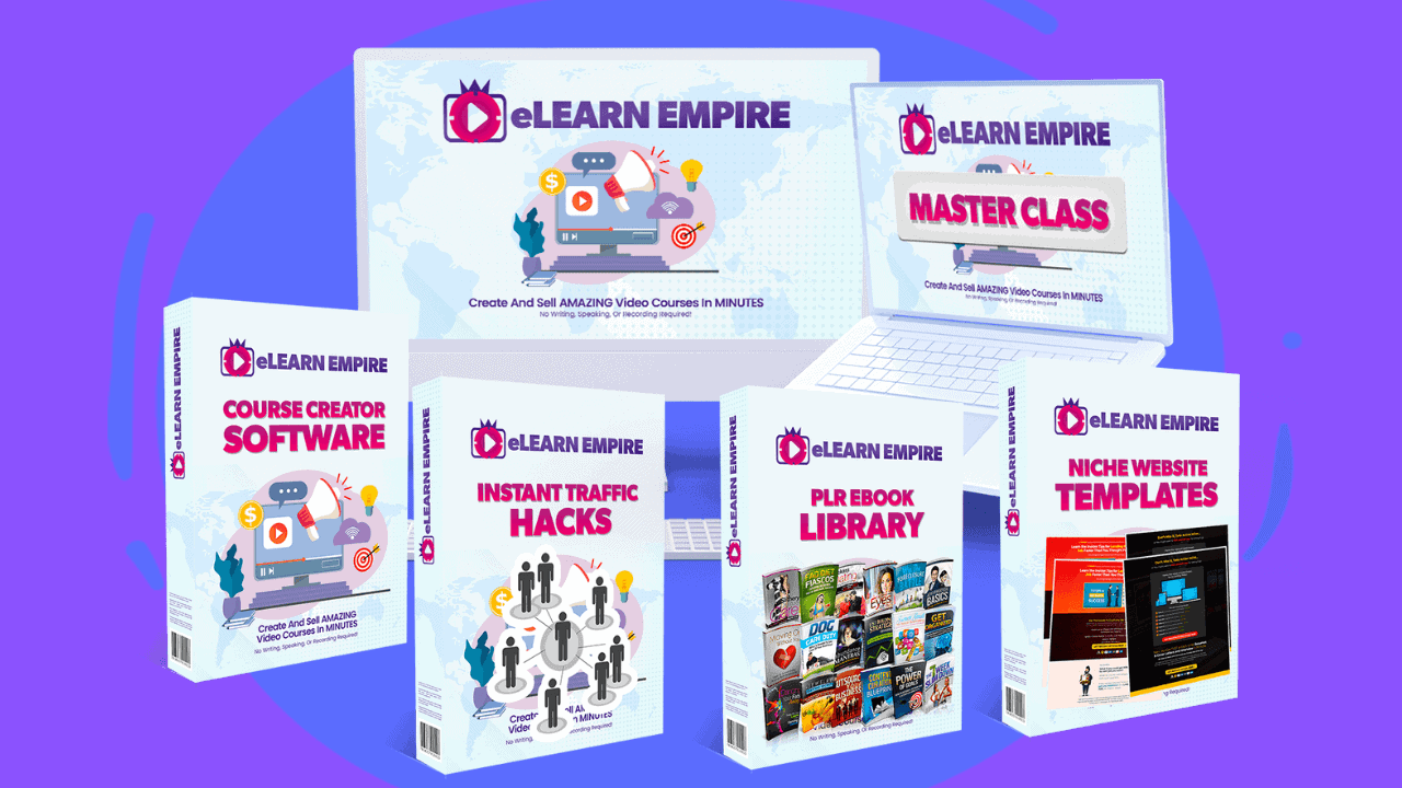 eLearn Empire Review 2022: Full OTO Details + Bonuses + Demo
